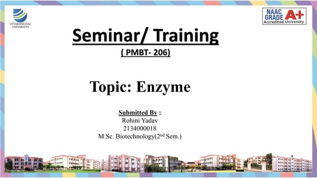 Methods of enzyme isolation and purification | PPTX