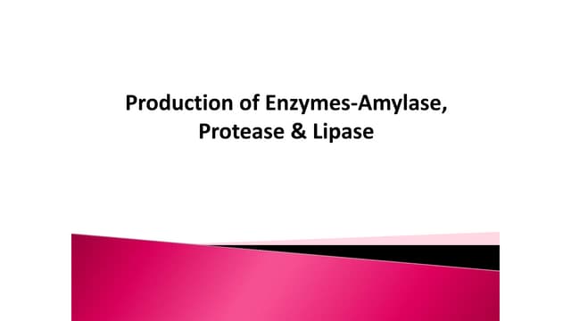 Industrial applications of enzymes | PPTX