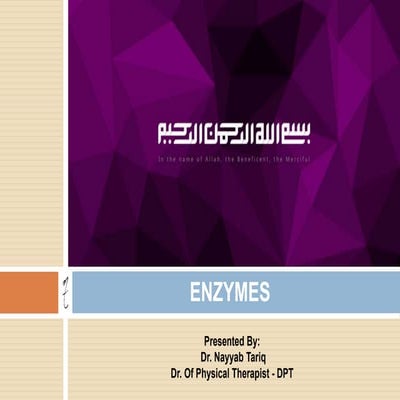 Enzymes | PPTX