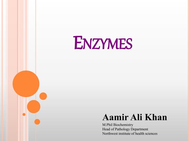 Nomenclature and Classification of enzyme | PPTX