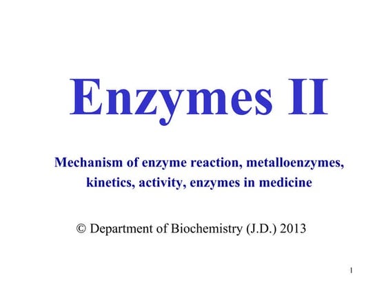 Bisubstrate reactions enzyme kinetics | PPT