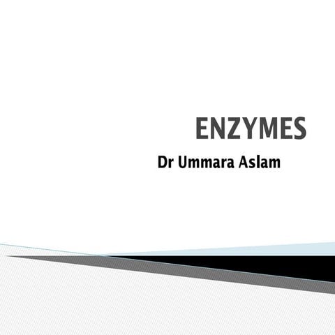 Enzymes.pptx.pdf its chapter of enzyme . | PDF