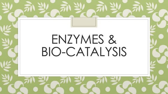 Methods of enzyme isolation and purification | PPTX