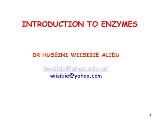 Enzyme kinetics | PPT | Chemistry | Science