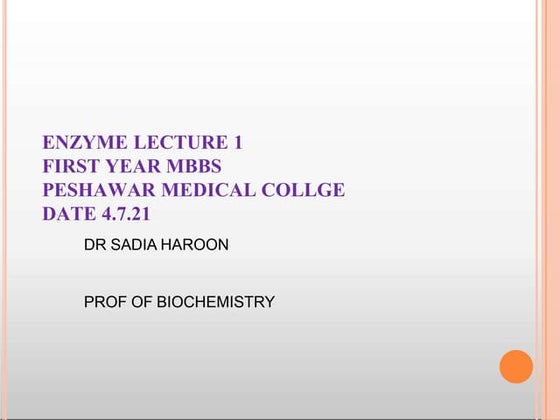 Bisubstrate reactions enzyme kinetics | PPT