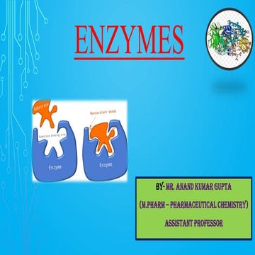 ENZYMES Unit-5 Biochemistry.pdf B.Pharm 2nd Semester | PDF