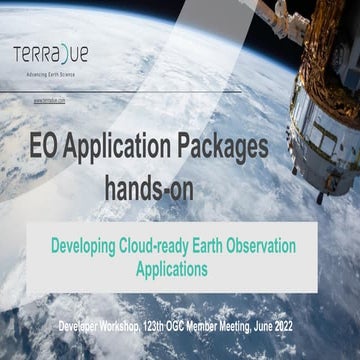 EO Application Packages - hands-on | PDF