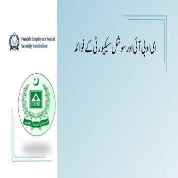 SOCIAL SECURITY AND EOBI BENEFITS; SHORT TERM BENEFITS include medical ...