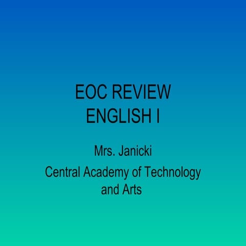 Eoc Review | PPT