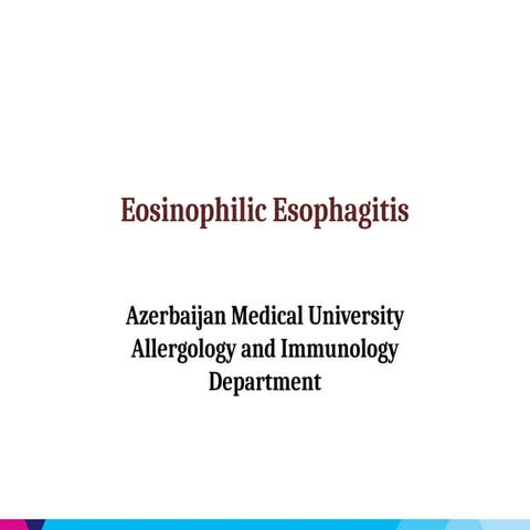 Eozinofil ezofagit Etiology, epidemiology, clinic, diagnostic and ...