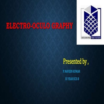 ELECTRO-OCULOGRAM | PPT