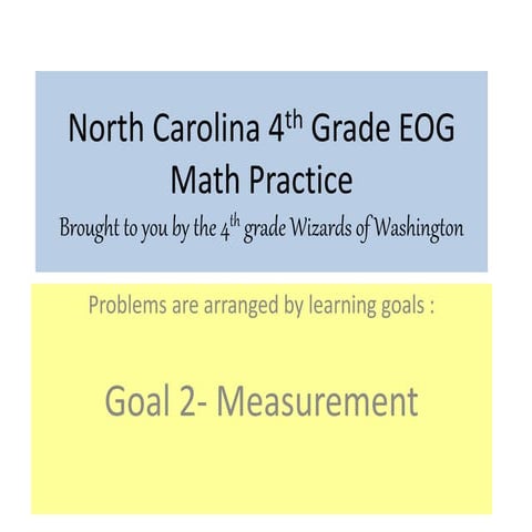 Eog math practice goal 2 | PPTX