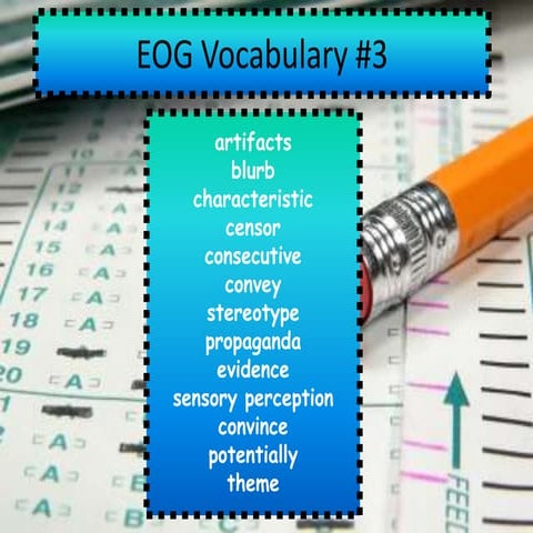 Eog Vocab 3 | PPTX