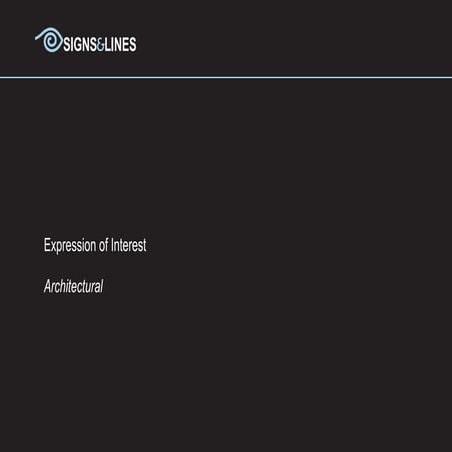Signs & Lines - Expression of Interest - Designer | PDF