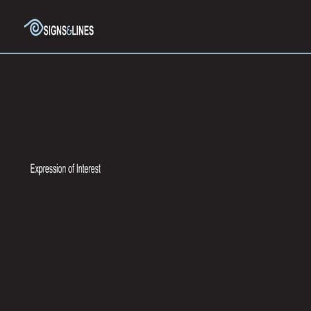 Signs & Lines - Expression of Interest - Business | PDF