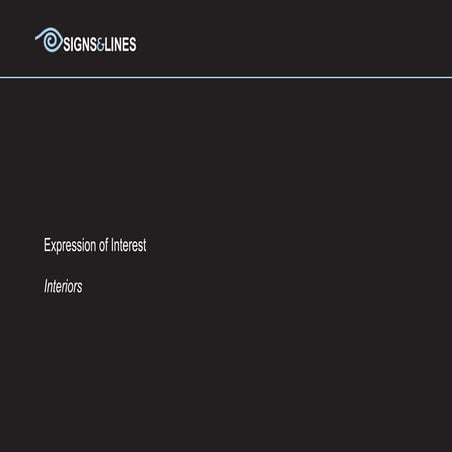 Signs & Lines - Expression of Interest - Interiors | PDF