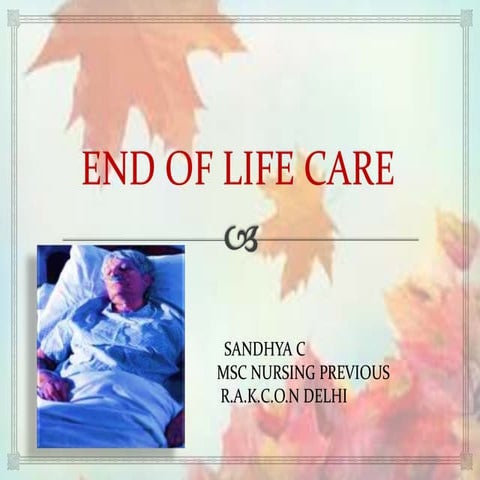 End of life care | PPTX