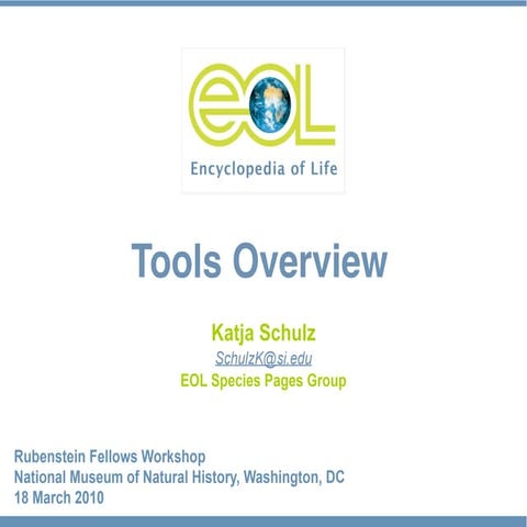 Eol Tools Overview | PPT