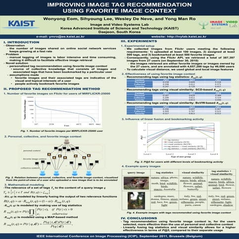 Improving Image Tag Recommendation Using Favorite Image Context | PDF