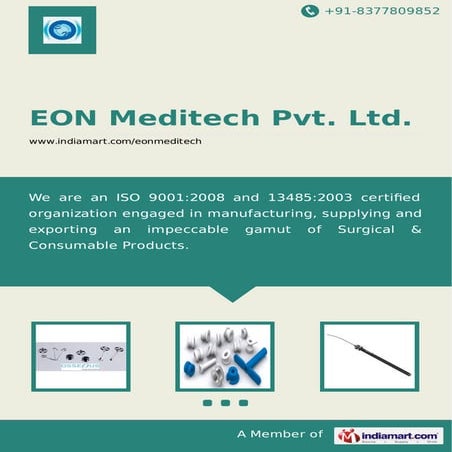 EON Meditech Pvt. Ltd., Surat, Middle Ear Prostheses | PDF