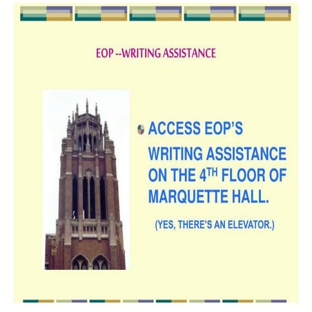 EOP --WRITING ASSISTANCE | PDF