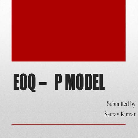 Eoq(p) model | PPTX