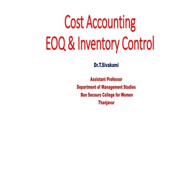 Eoq & Stores ledger.pptx