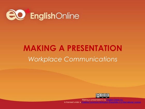 English for Presentations | PPTX | Events