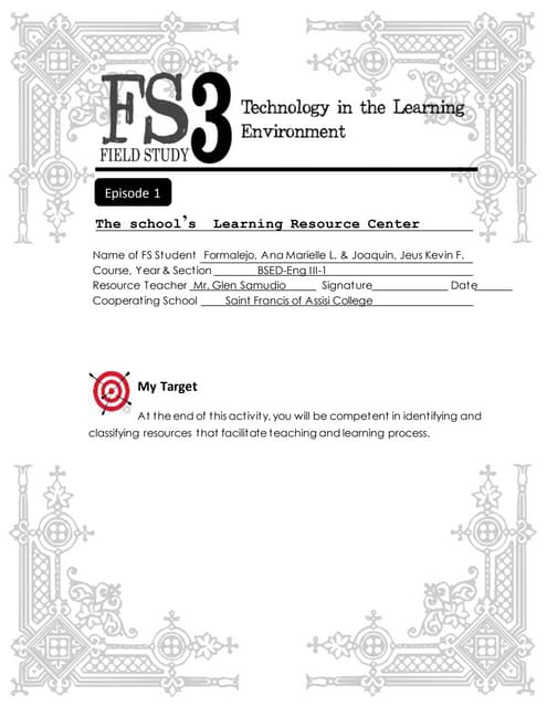 Field Study 3 Episode 2 | DOCX