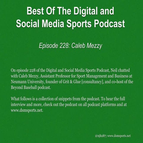 Episode 228 Snippets: Caleb Mezzy of Neumann University, Beyond ...