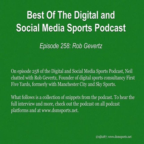 Episode 258 Snippets: Rob Gevertz of First Five Yards | PPTX