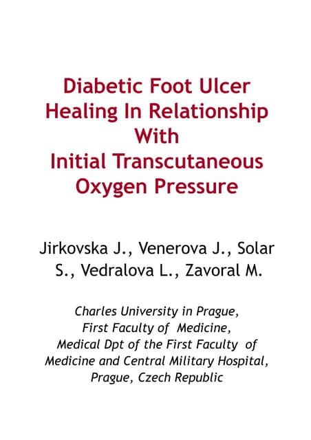 Interpreting tcpo2 curves and results | PDF