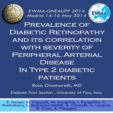 EWMA 2014 - EP492 PREVALENCE OF DIABETIC RETINOPATHY (DR) AND ITS ...