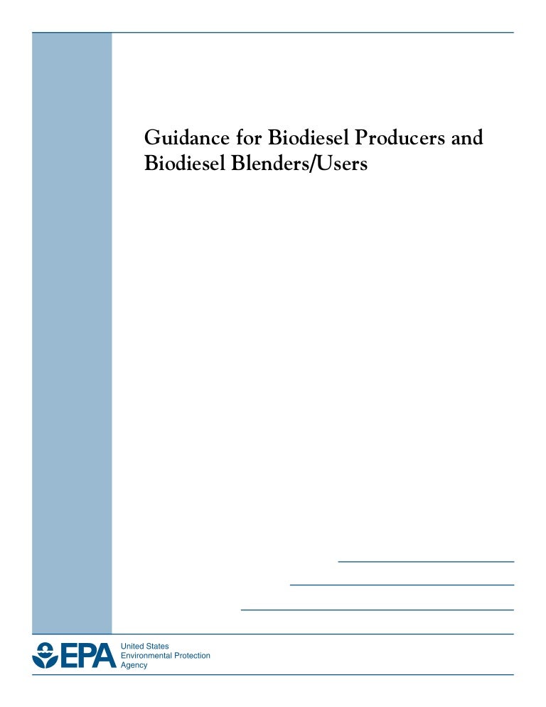 Epa Biodiesel Guidance Paper epa-biodiesel-guidance-paper