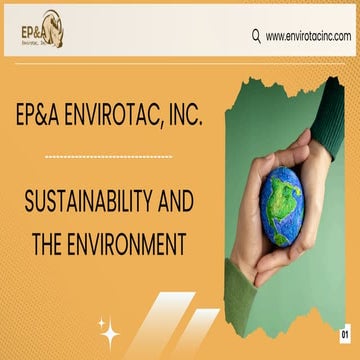 EP&A Envirotac, Inc, Sustainability and the Environment | PDF