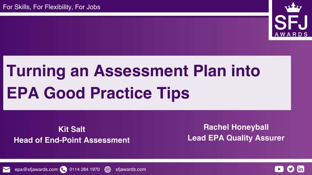 CMI End Point Assessment Presentation | PPTX