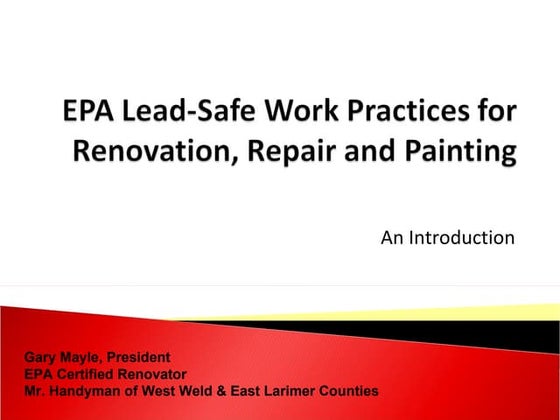 Renovation notice of potential lead hazard general | PDF