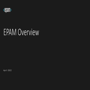 EPAM Introduction and Corporate Company Profile. | PDF