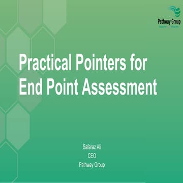 CMI End Point Assessment Presentation | PPTX