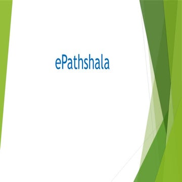 e PG Pathshala | PPTX