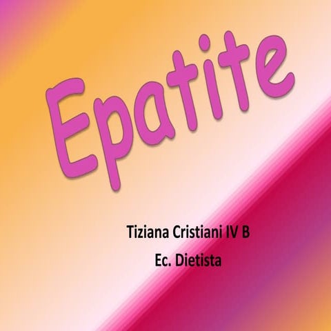 Epatite | PPT
