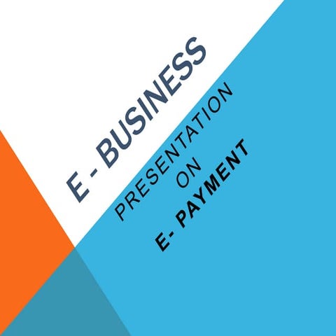 E payment | PPT