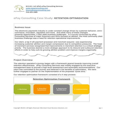 ePay Retention Case Study | PDF