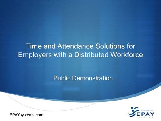 WalTer Timeclocks | PPTX | Computing | Technology & Computing