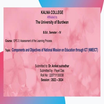 220711130038 Payel Das Components and Objective Of National Mission on ...