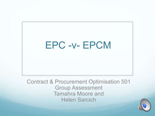 Epc contracts. | PPTX