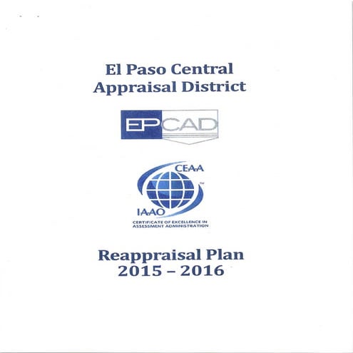 Epcad reappraisal plan 2015-2016 | PDF | Business Accounting & Finance ...