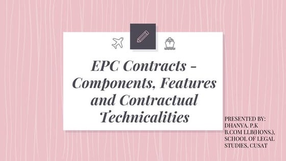 EPC v EPCM Contracting- A Comparison | PPTX