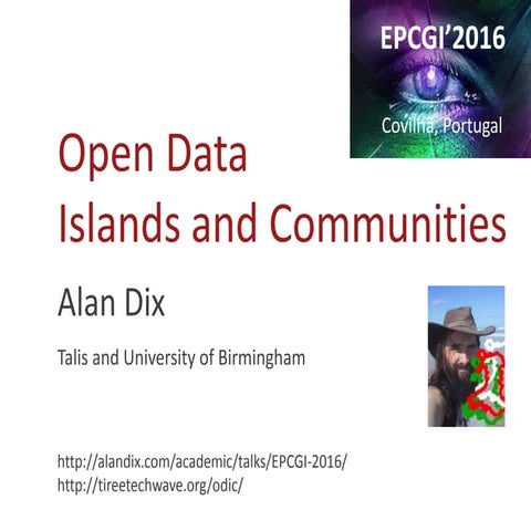 Open Data Islands and Communities | PPT