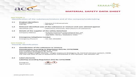 Toluene Msds